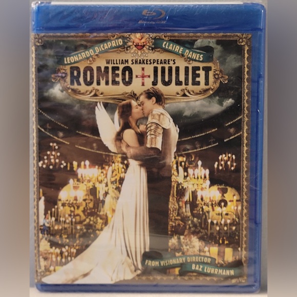 Media | William Shakespeares Romeo Juliet Bluray Dicaprio Danes 1996 Brand New Sealed | Poshmark